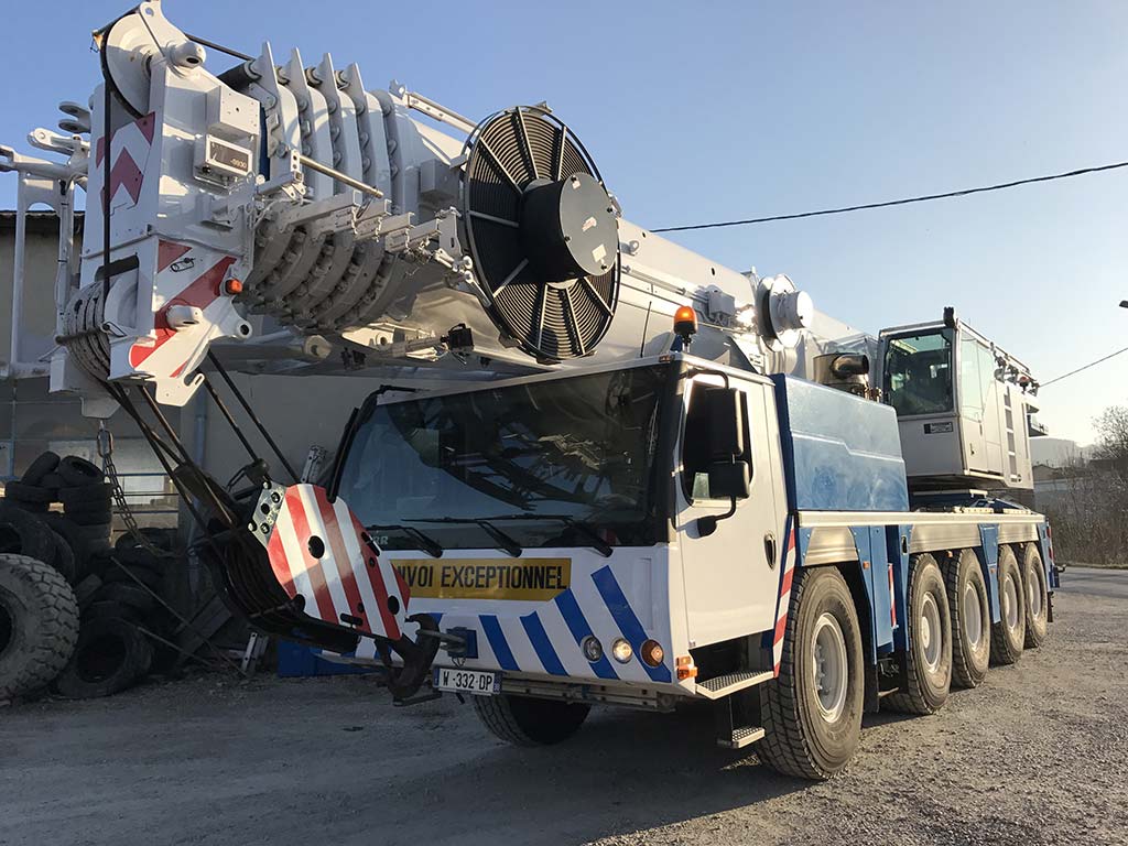 Matériel à la location de grues de levage en Rhône-Alpes